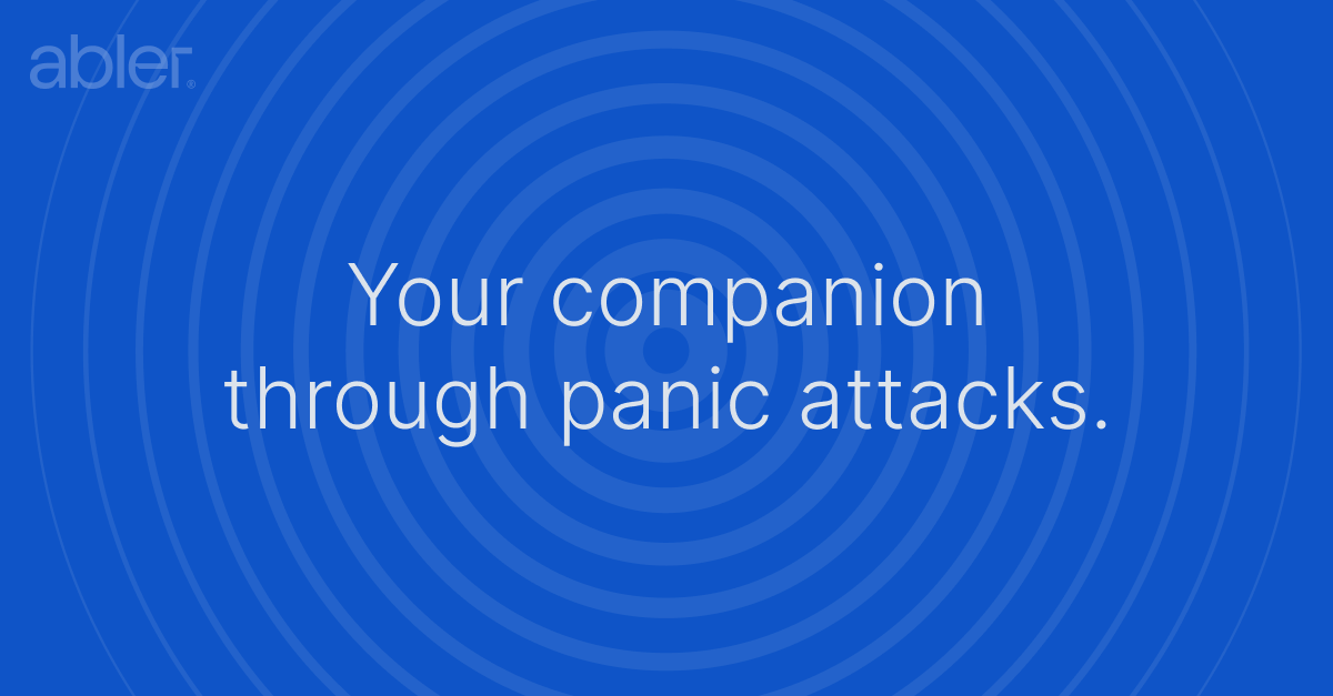 Abler - Panic Attack Tracker & Mental Health Management App | iOS & Android
